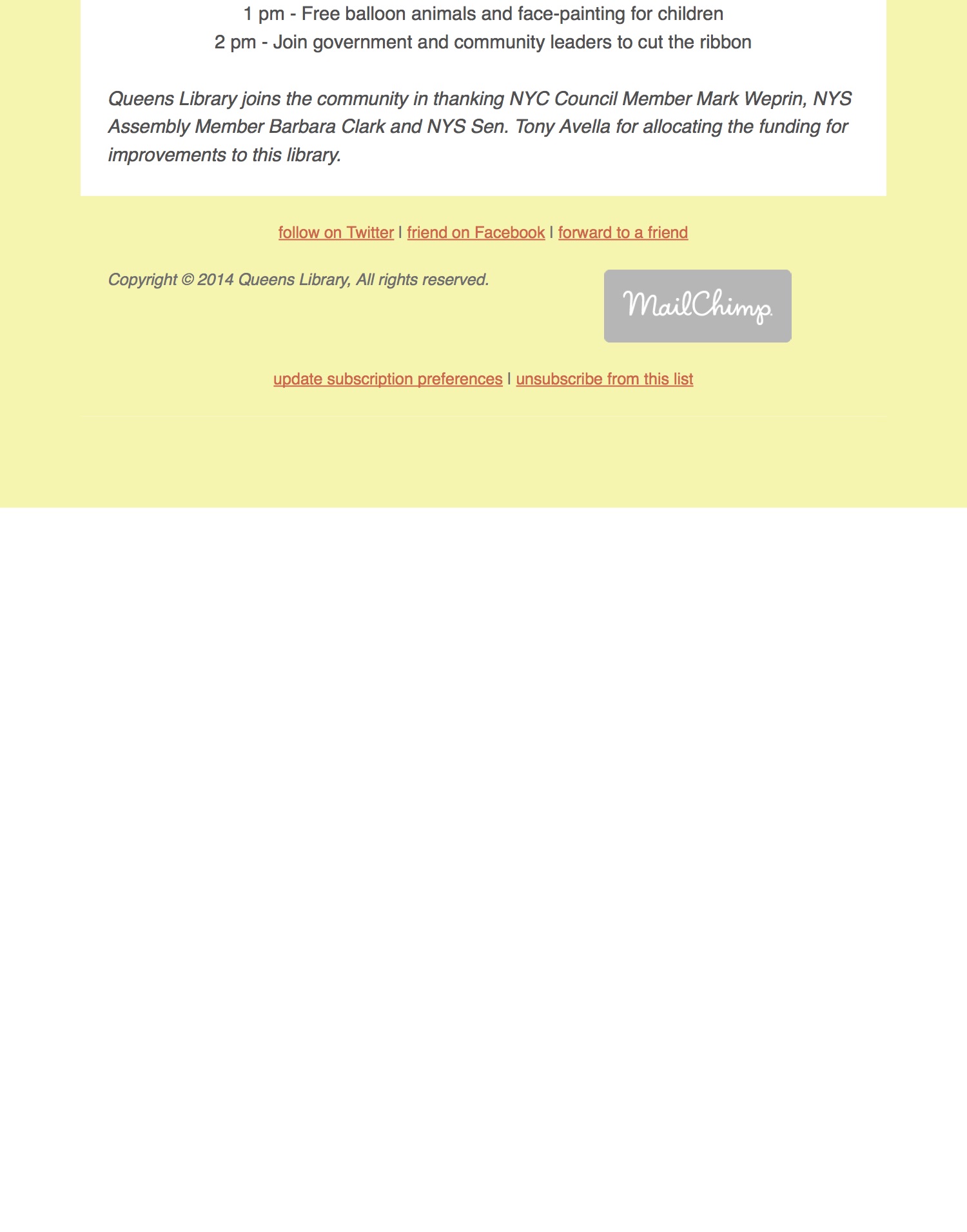 Bellerose Library Grand Re-Opening Announcement - Bellerose ...